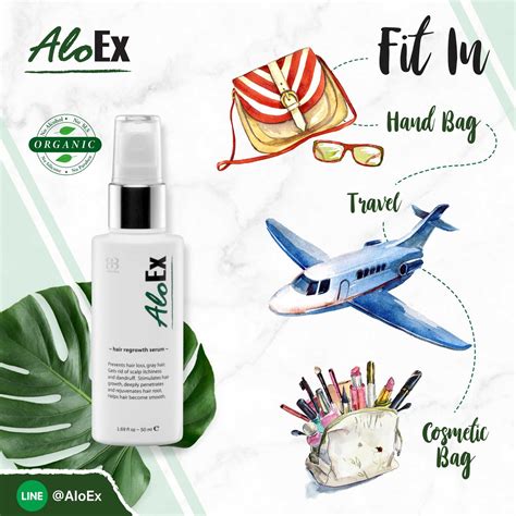 Aloex Hair Regrowth Serum 50 Ml เซรั่มลดผมร่วง บำรุงรากผม Line Shopping