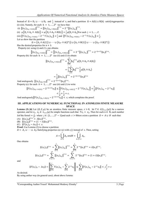 Applications Of Numerical Functional Analysis In Atomless Finite Measure Spaces Pdf