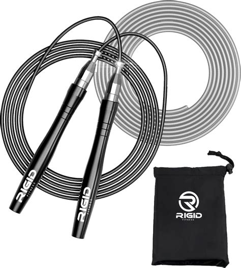 Rigid Fitness Jumping Rope High Speed Skip Rope Tangle Free Skipping