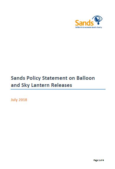 Sands Policy Statement On Balloon And Sky Lantern Releases Sands