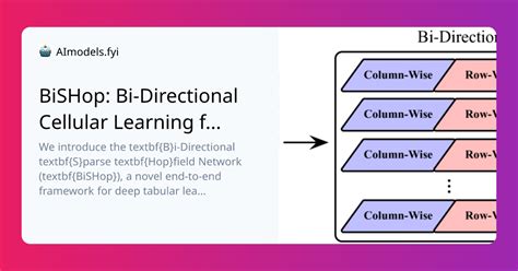 Bishop Bi Directional Cellular Learning For Tabular Data With