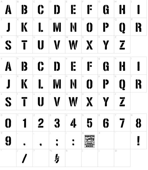 Solid Stencil 2023 Font Download