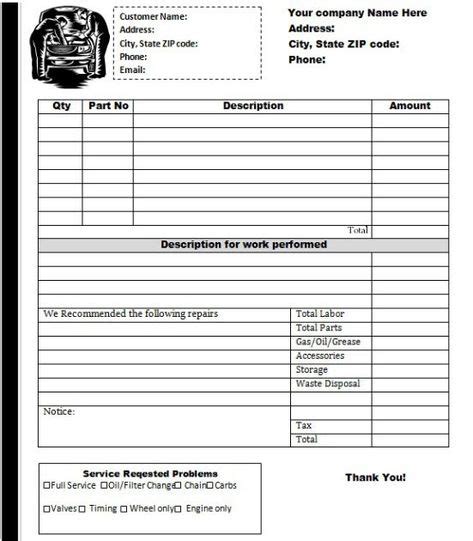 Pressure Washing Invoice Template Instant Download