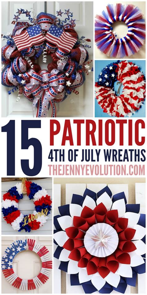 15 Diy 4th Of July Patriotic Wreaths Mommy Evolution