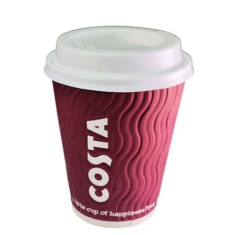 Christmas Costa Coffee 12 Oz Ripple Cup With Lid Costa Ripple 12oz Cup