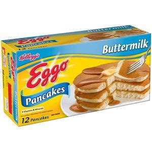 Eggo Frozen Pancakes Frozen Breakfast Buttermilk 164 Oz Box