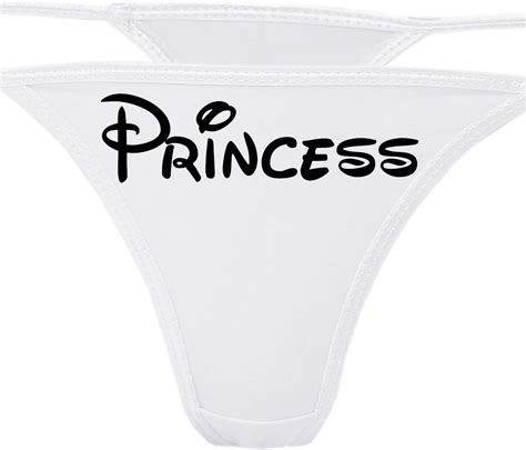 Knaughty Knickers Princess White Thong Panties Look
