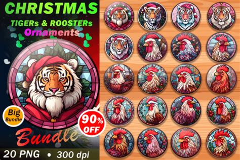 Stained Glass Ornament Bundle Graphic By Digital Design · Creative Fabrica
