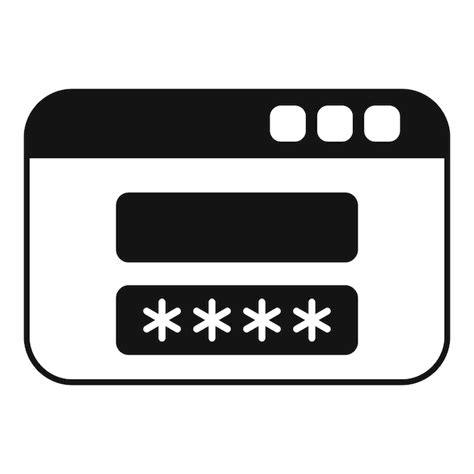 Premium Vector Password Access Icon Simple Vector Secured Control Digital