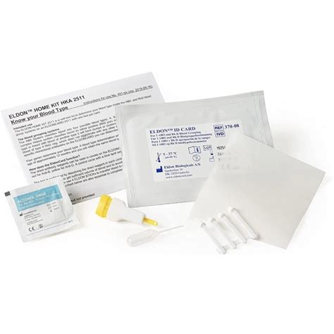 Eldoncard Blood Typing Kit Test Know Your Blood Type 45 Off