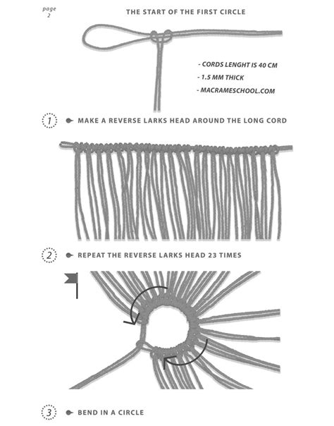 Macrame Snowflake Pdf Tutorial For Beginners Pdf Download By Macrame