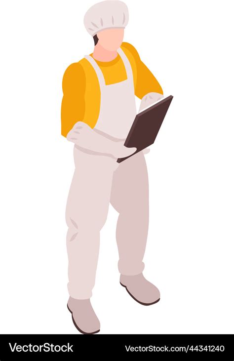 Isometric Factory Worker Royalty Free Vector Image
