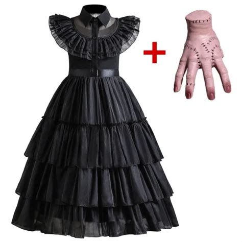 Косплей комплект рокли Wednesday Addams And Manuta за момичета 7 8