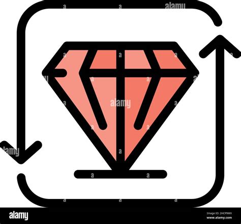 Mining Resources Icon Outline Mining Resources Vector Icon Color Flat Isolated Stock Vector