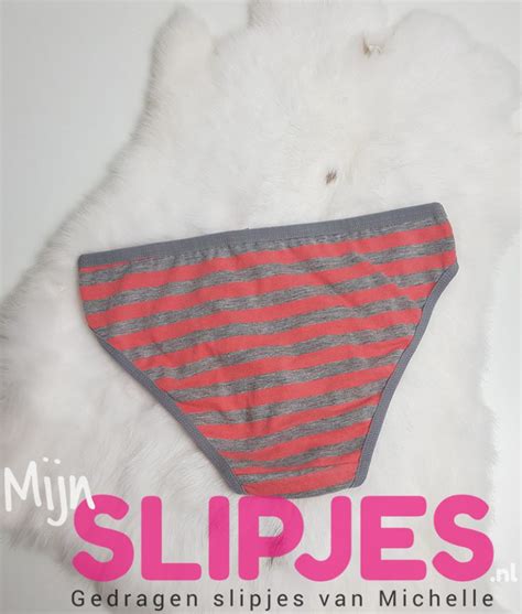 Leuk Gestreept Gedragen Slipje Mijn Slipjes