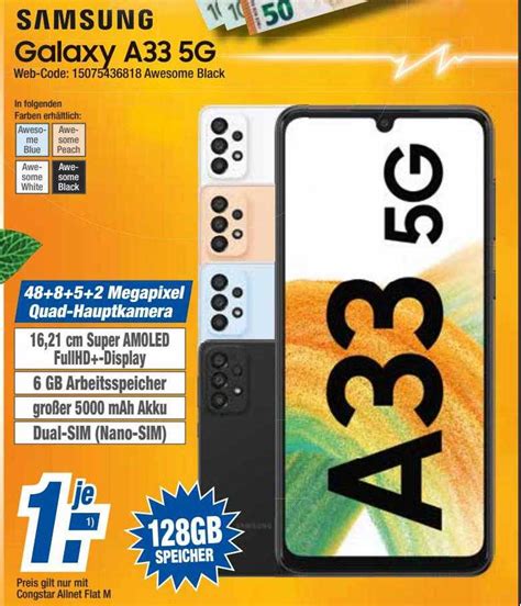 Samsung Galaxy A33 5g Angebot bei Expert Octomedia - 1Prospekte.de