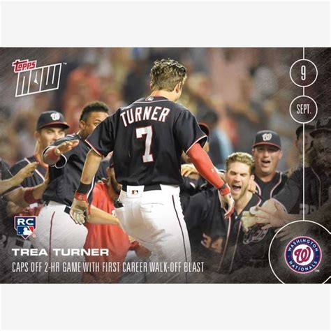 Trea Turner Rc 9916 Topps Now® Card 437 Print Run 754