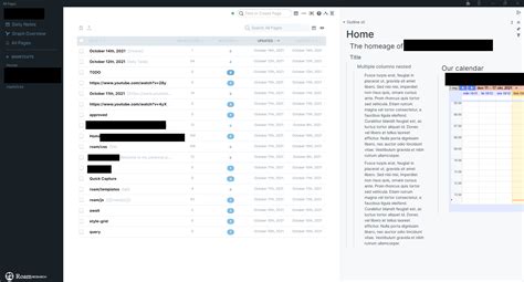 Spatial Graph Sidebar Also Shows In All Pages Screen Which Makes All