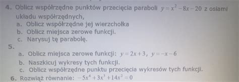Zadania W Zalaczniku Brainly Pl