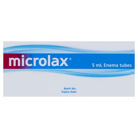 Microlax Enemas Gentle Constipation Relief 5ml X 50 Pack