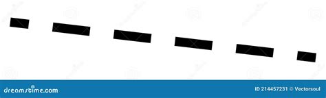 Horizontal Dashed Segmented Lines Design Shape Element Stock Vector Illustration Of Divided
