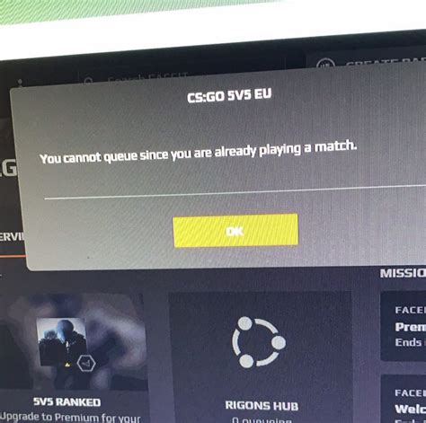 Cannot Queue Rfaceitcom