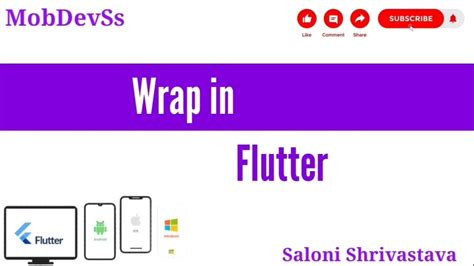 UI Part Wrap Widget In Flutter Widgets Flutter Mobdevss Ersalonishrivastava Android