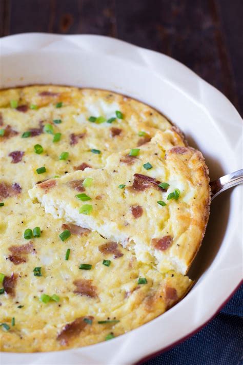 Healthier Crustless Quiche Lorraine Gluten Free Recipe