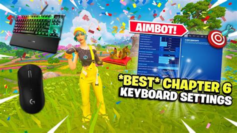 Best Keyboard And Mouse Controller Settings For Insane Aim Fast Edits Fortnite Chapter 6 🎯