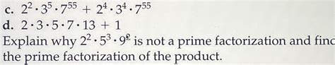 Solved Explain Why 22539r ﻿is Not A Prime Factorization