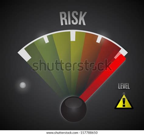Risk Level Measure Meter Low High Stock Illustration 157788650