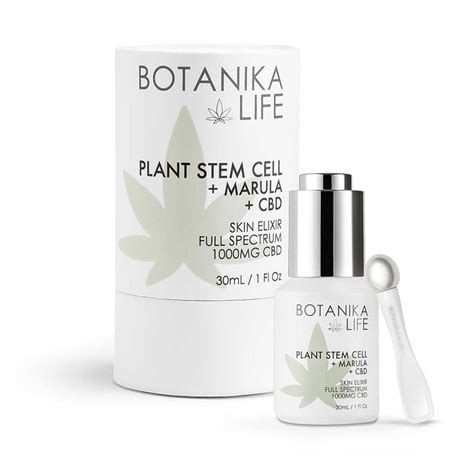 Plant Stem Cell Marula And Cbd Skin Elixir Botanika Life