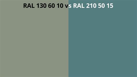 Ral 130 60 10 Vs 210 50 15 Ral Colour Chart Uk