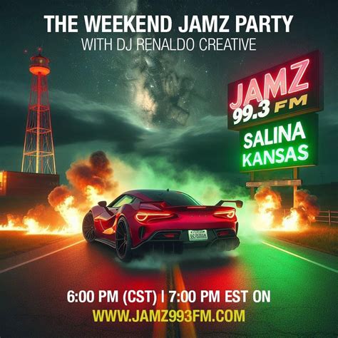😁join Me For 🔥🔥🔥🎉the Weekend Jamz Party On Jamz993fm I Got New Music