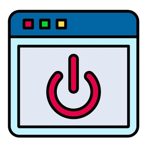 Premium Vector Power Interface Flat Illustration