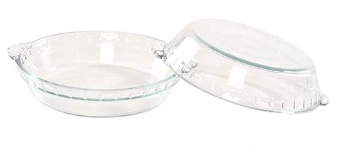 Bestkitty 2 Piece Glass Pie Dish Set 7” Baking Pans With Handles