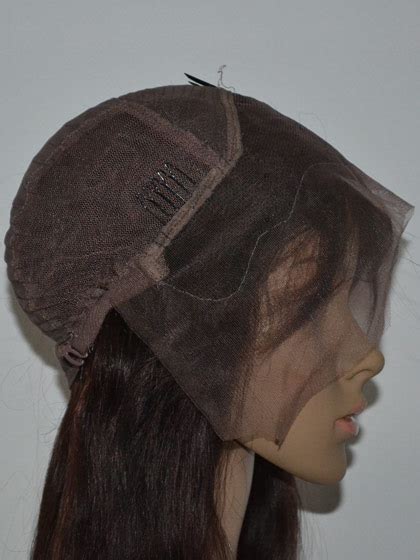 Mens Lace Wigs Remy Human Full Lace Short Brown With Bangd Mens Lace Wigs