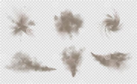 尘云、沙尘暴、透明背景上的粉雾 沙尘云的沙漠风 现实主义 向量例证 插画 包括有 魔术 结露 174898622