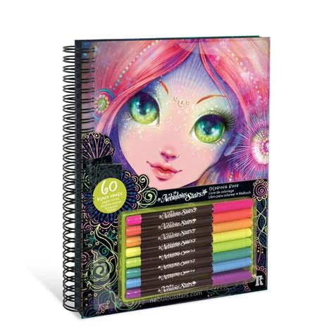 Nebulous Stars Livre De Coloriage à Pages Noires Cadeaux Chez Guy