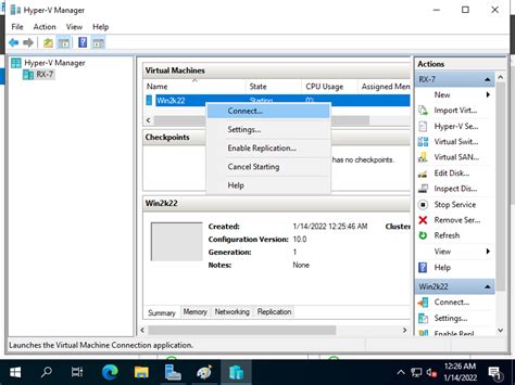 windows server 2022 hyper v create virtual machine windows server world