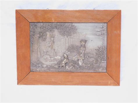 Silver Cast Metal Placque Early 20 Mutualart