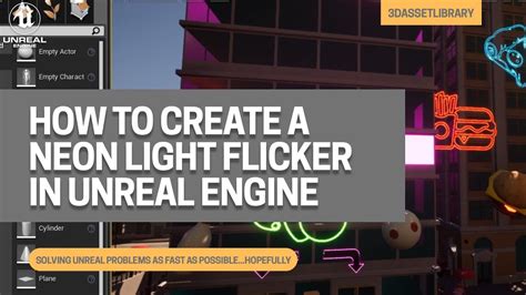 How To Create A Simple Neon Light Flicker In Unreal Engine YouTube