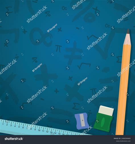 Math Design Layout Mathematics Layout Ruler Stock Vector Royalty Free