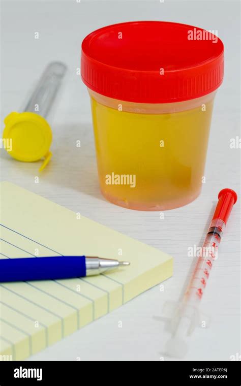 Urine Container For Testing And Laboratory Instruments The Concept Of