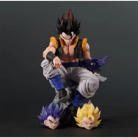 Jual Action Figure Dragon Ball Gogeta Sitting Pose 3 Head Shopee Indonesia