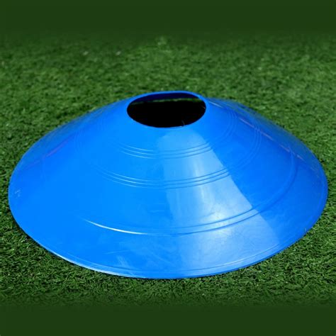 10 Pcs 축구 훈련 기호 디스크 기호 콘 장애물 축구 훈련 장비 파란색