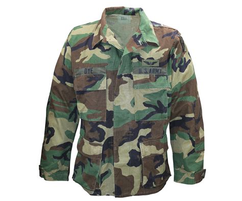 Original Us Army Bdu Jacket Used Woodland Commando Industries