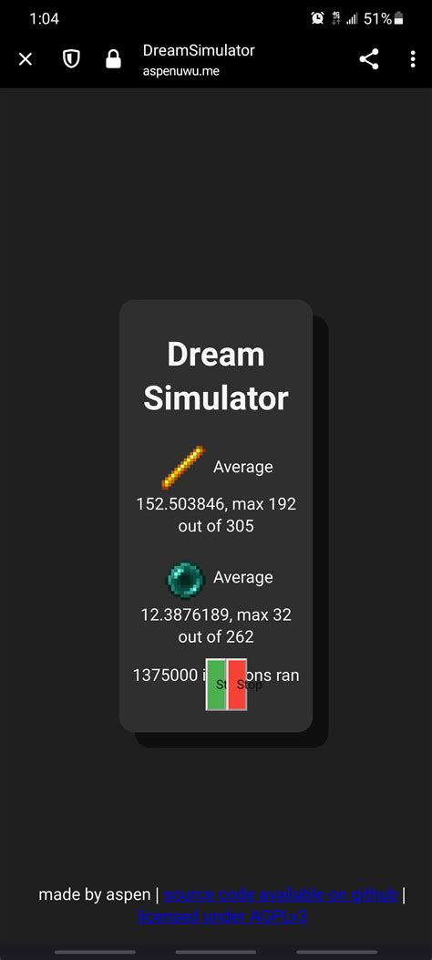 I Made My Own Dream Luck Simulator Fully Browser Based Rspeedrun