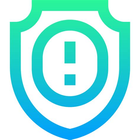 Shield Super Basic Straight Gradient Icon