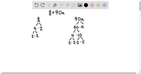 solved factor the expression 8a 16c 2 a 8 6 a 3c 4c 2a 4 8